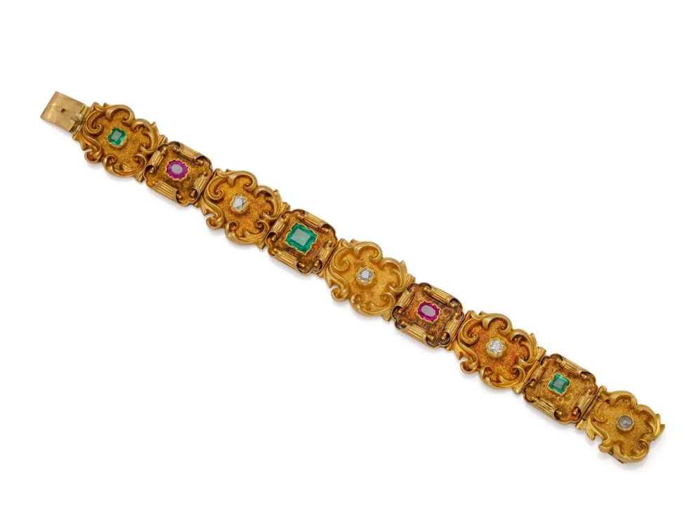 Bracelet atribuée à BAPST Frères (1797-1853), Joaillier du Roi et de la ...